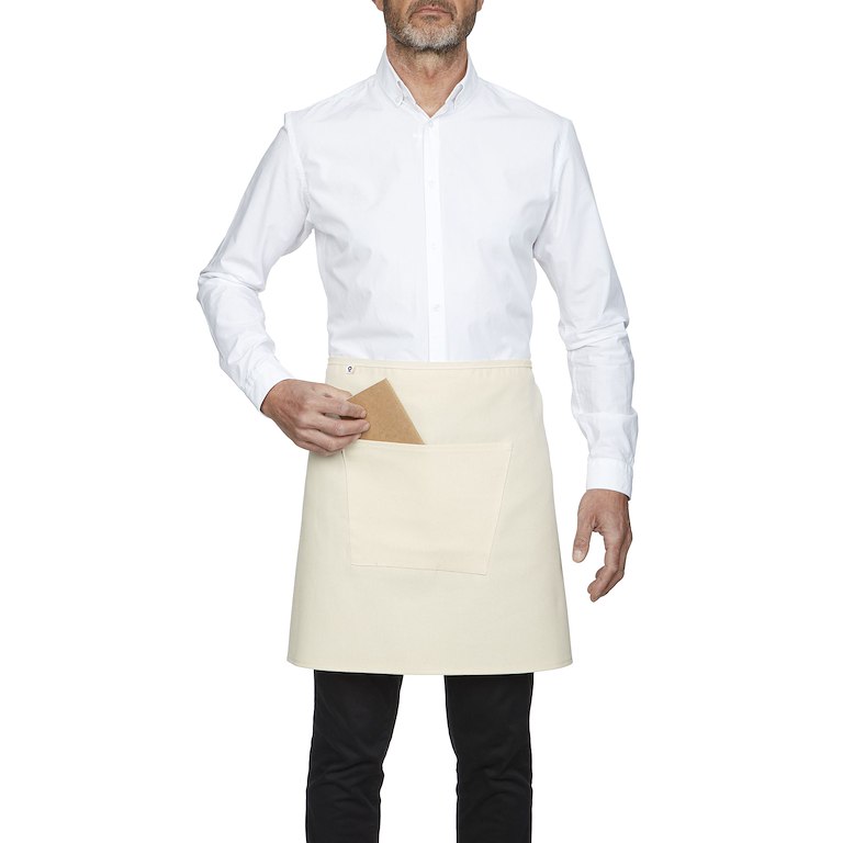 Roll Drap Half apron Bež kecelja sa dzepom 75×50