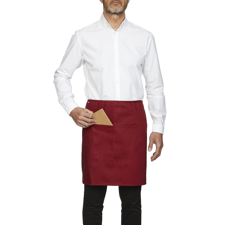 Roll Drap Half apron Bordo kecelja sa dzepom 75×50