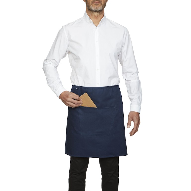 Roll Drap Half apron Petrolej Plava kecelja sa dzepom 75×50