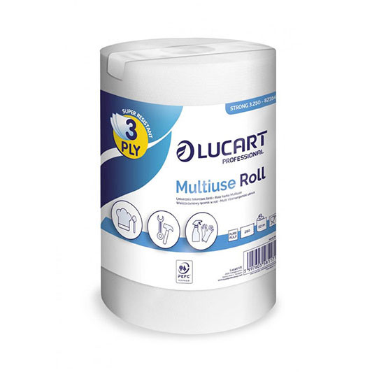 Ubrus u rolni, troslojni Lucart Strong 3.250 Multiuse