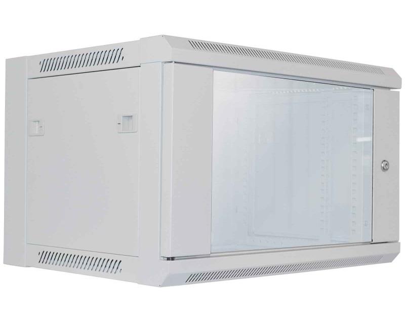 INTELLINET Wallmount Cabinet 6U Rek orman 19" 450d sivi