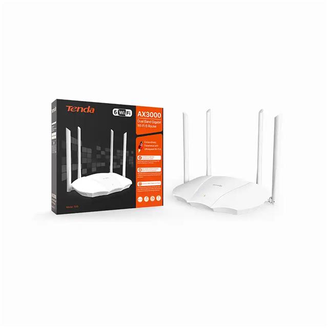 Wireless Ruter Tenda TX9 AX3000 Wi-Fi 6 OFDMA+MU-MIMO 4x6dBi/2,4GHz&5GHz/1WAN/3LAN