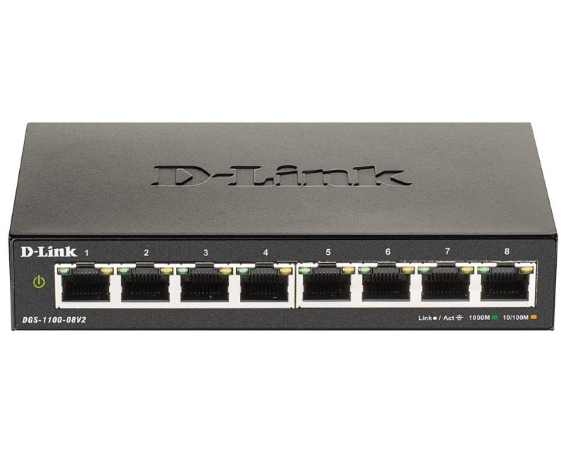 D-LINK DGS-1100-08V2 8port Smart Managed switch