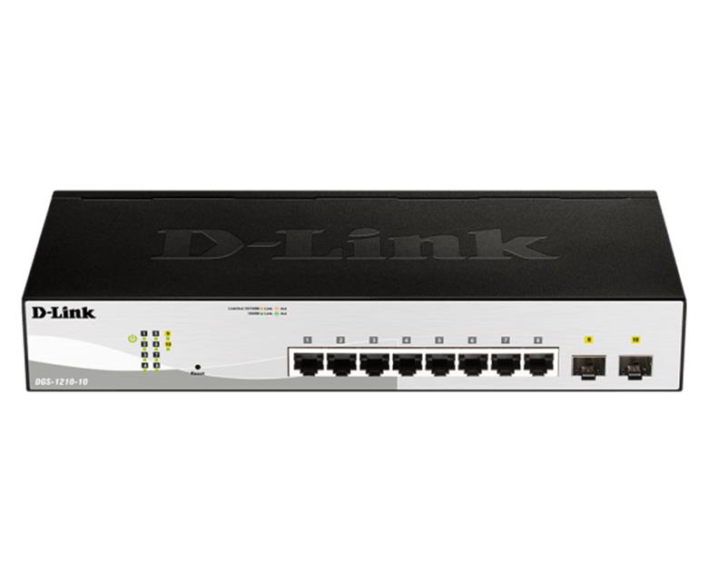 LAN Switch D-Link DGS-1210-10/E 10/100/1000 8port/2SFP Smart