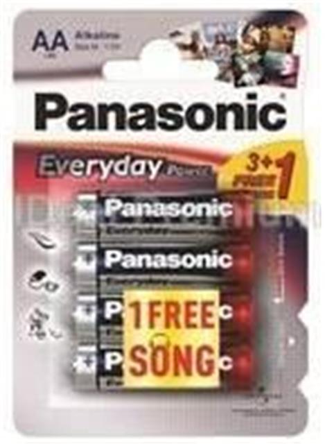 PANASONIC baterije LR6EPS/4BP -AA 4kom 3+1F Alkaline Every