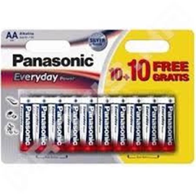 PANASONIC baterije LR6EPS/20BW-AA 20 kom Alkalne Everyday