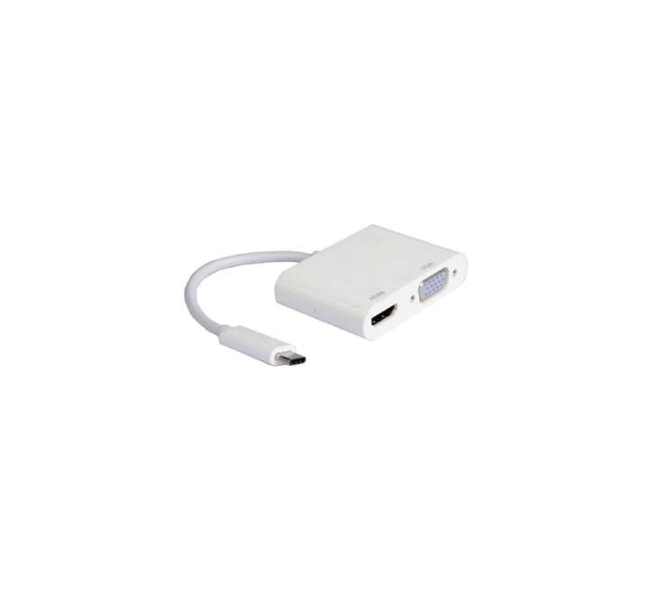 Linkom Adapter konverter Tip C na HDMI+VGA