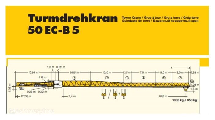 Liebherr 50EC-B5 (2,5t), 2007 yom,22,4 huh toranjska dizalica