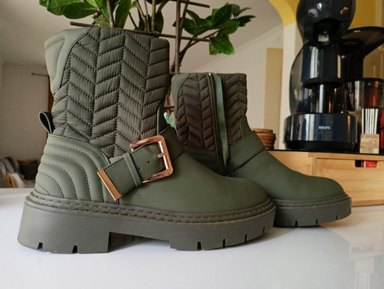 River island khaki cizme vel.38 NOVO