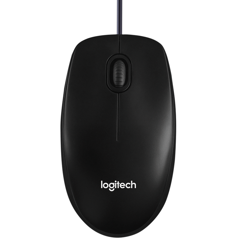 LOGITECH B100 Corded Mouse - BLACK - USB - B2BID EK000577372