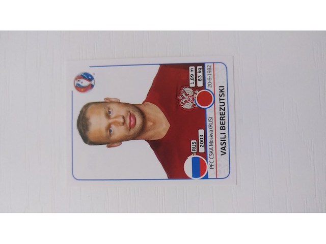 Panini EURO 2016 sličica broj 165