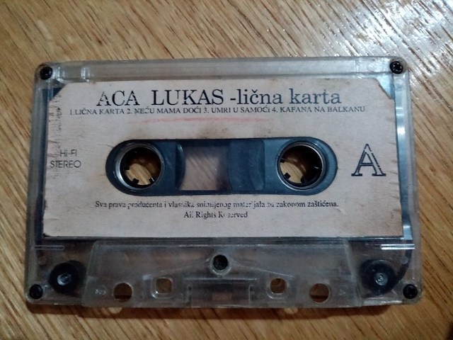 audio kaseta ACA LUKAS--LICNA KARTA 1998 god izdanja