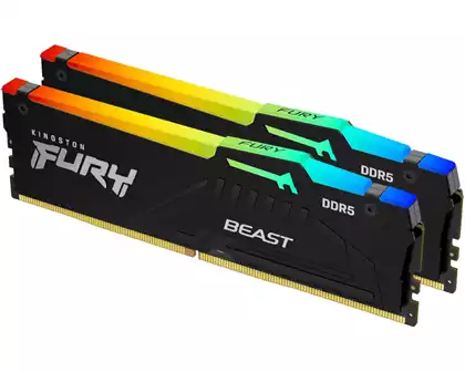 KINGSTON DIMM DDR5 32GB (2x16GB kit) 6000MT/s KF560C36BBE2AK2-32 FURY Beast RGB EXPO