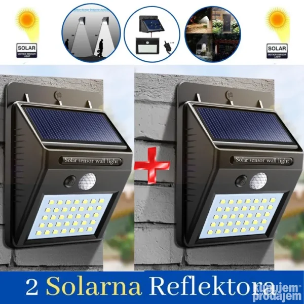 2 Solarna Led Reflektora (20 dioda) – 2 Solarna Led Reflektora (20 dioda)