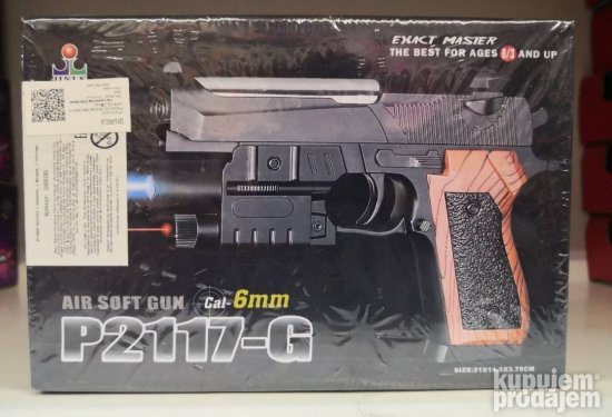 Air soft gun P2117-G pištolj sa metcima