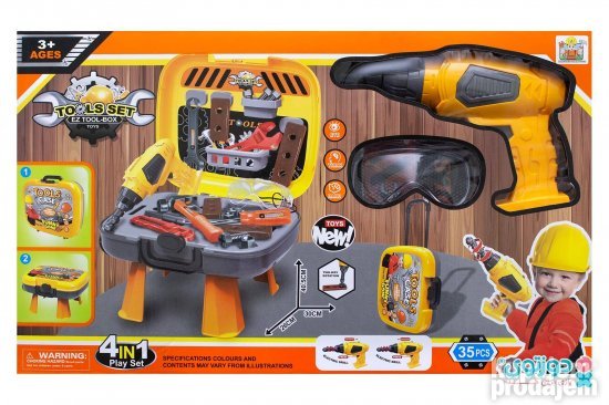 Alat set igračka 4in1 kofer