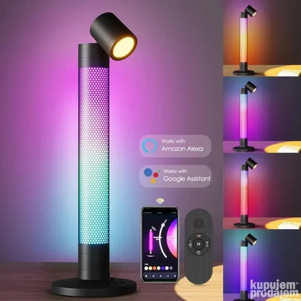 Ambijetalna stona lampa RGB pametna lampa 2u1 – Ambijetalna stona lampa RGB pametna lampa 2u1