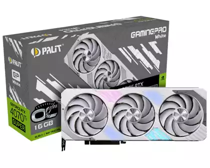 Palit nVidia GeForce RTX 4070 Ti Super 16GB 256bit RTX4070Ti Super GamingPro WHITE OC grafička karta