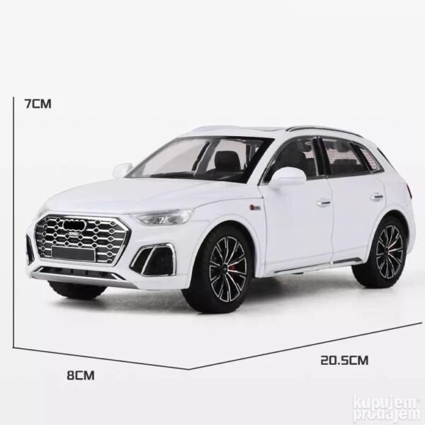 Audi Q5 Sline Diecast 1/24 Bela – Audi Q5 Sline Diecast 1/24 Bela