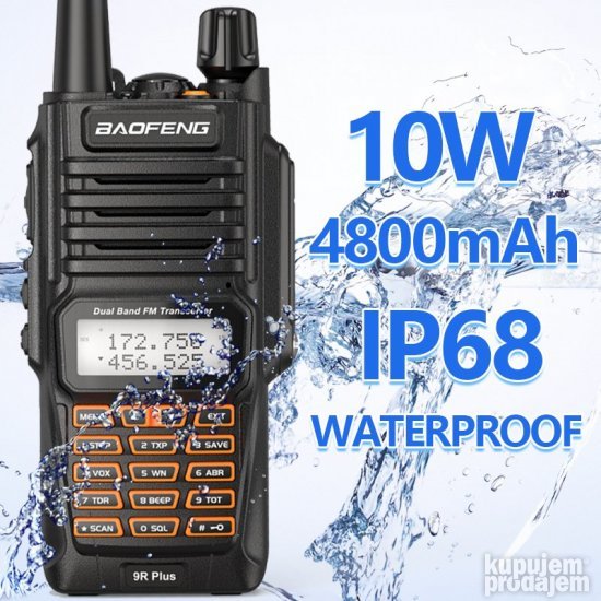 Baofeng UV9R Vodootporna Toki Voki Radio Stanica NOVO UV 9R