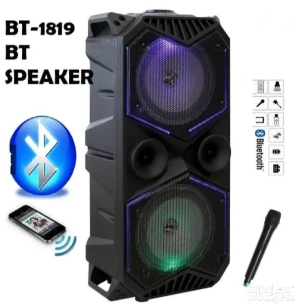 Bluetooth Karaoke Zvucnik ZQS-1819 + mikrofon – Bluetooth Karaoke Zvucnik ZQS-1819 + mikrofon