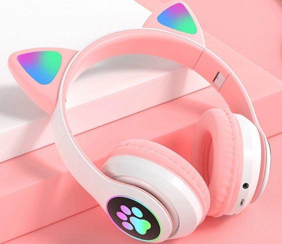 Bluetooth Slusalice maca Cat Ear STN28 Macje usi Blutut + FM – Bluetooth Slusalice maca Cat Ear STN28 Macje usi Blutut + FM