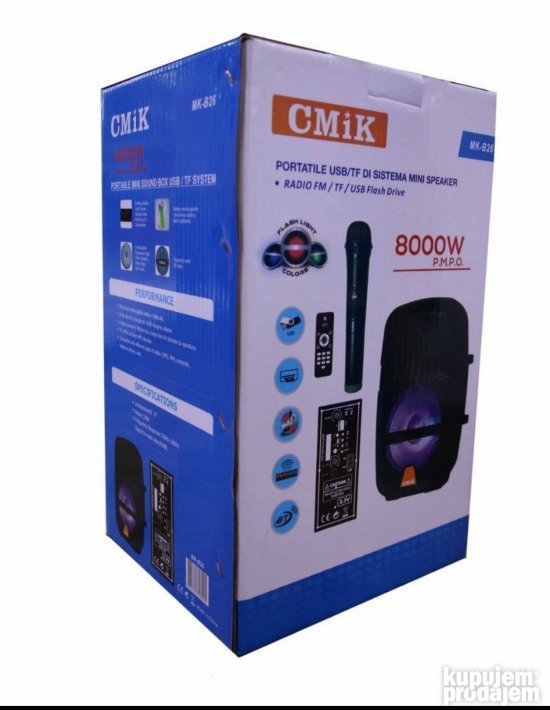 Bluetooth zvučnik CMIK B-26-zvucnik 8 incha