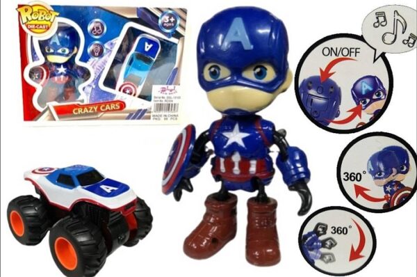 Captian American metalni super heroj sa vozilom – Captian American metalni super heroj sa vozilom