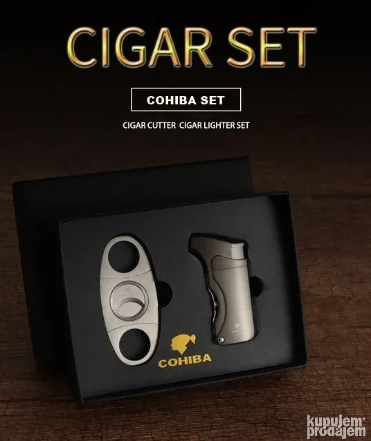 COHIBA set upaljac brener Jet Torch i Sekac za tompuse – COHIBA set upaljac brener Jet Torch i Sekac za tompuse