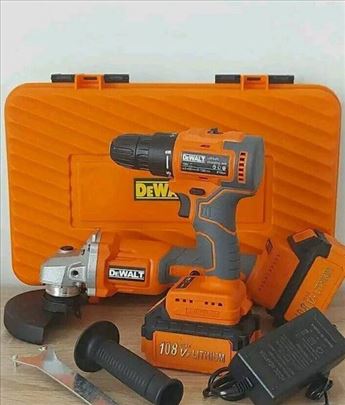 Dewalt Aku Brusilica i Aku Srafilica 108v Set