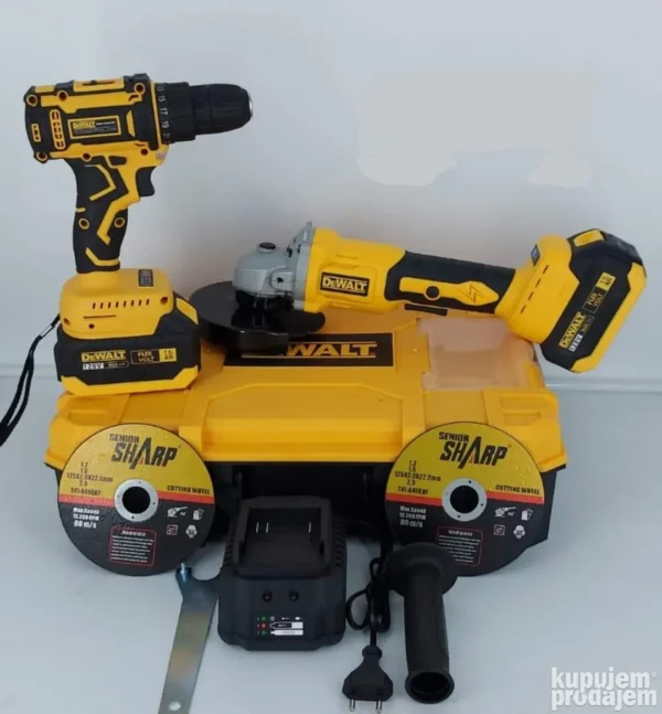 Dewalt set Aku srafilica + Aku brusilica 128v – Dewalt set Aku srafilica + Aku brusilica 128v