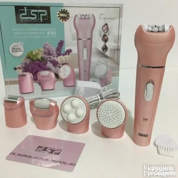 DSP Epilator 5u1 sa nastavcima za čišćenje lica – DSP Epilator 5u1 sa nastavcima za čišćenje lica