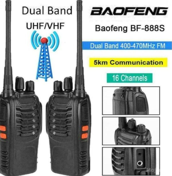 Dve radio stanice Baofeng BF 888s – Dve radio stanice Baofeng BF 888s