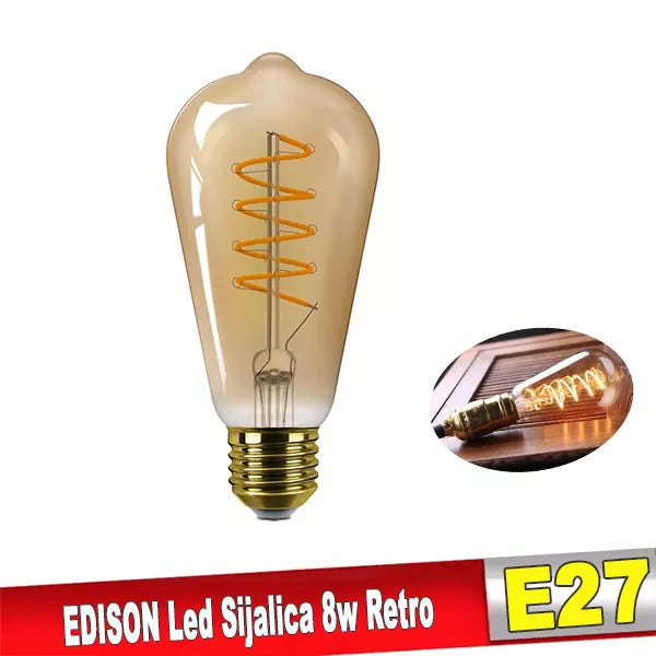 EDISON Led Sijalica 8w retro