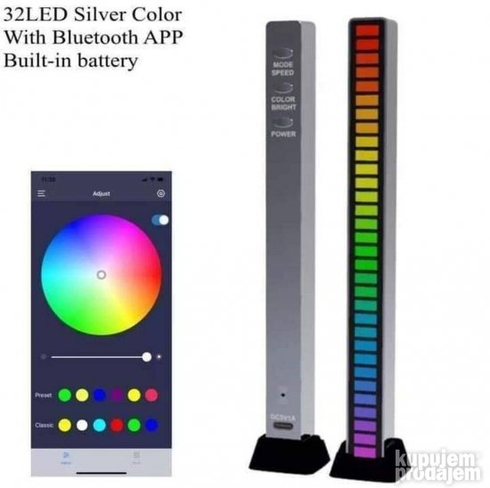 Ekvilajzer rgb led lampa – ambijentalna lampa