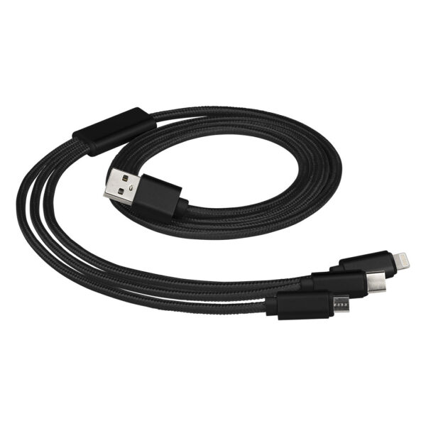 FLET, usb kabl za punjenje 3 u 1, crni