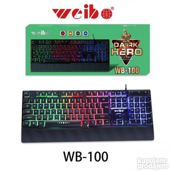 Gejmerska tastatura Dark Hero WB-100 (novo)