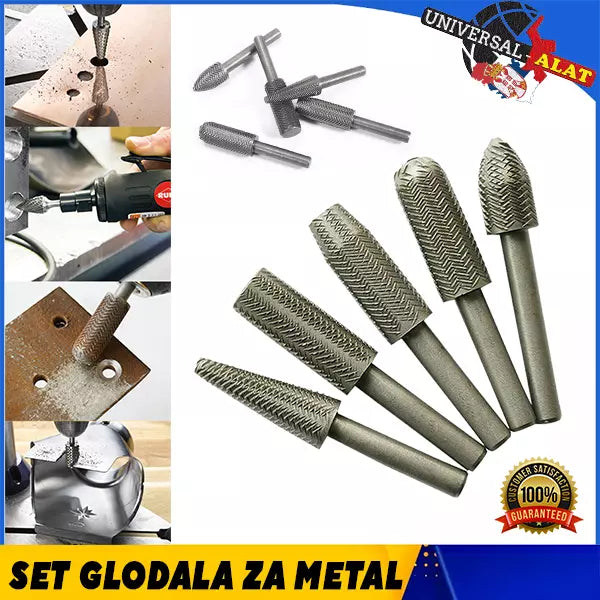 Glodala za metal 5 komada