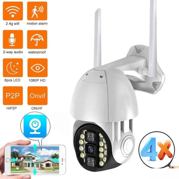 IP kamera PTZ patrolna kamera spoljna FUL HD 20dioda 4xZoom – IP kamera PTZ patrolna kamera spoljna FUL HD 20dioda 4xZoom