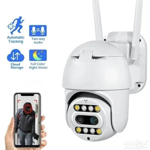 IP kamera PTZ WiFi 8mpx sa 10x optickim zoom Spoljna – IP kamera PTZ WiFi 8mpx sa 10x optickim zoom Spoljna