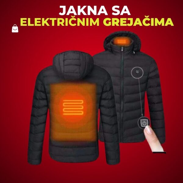 Jakna sa električnim grejačima + Punjač Gratis!