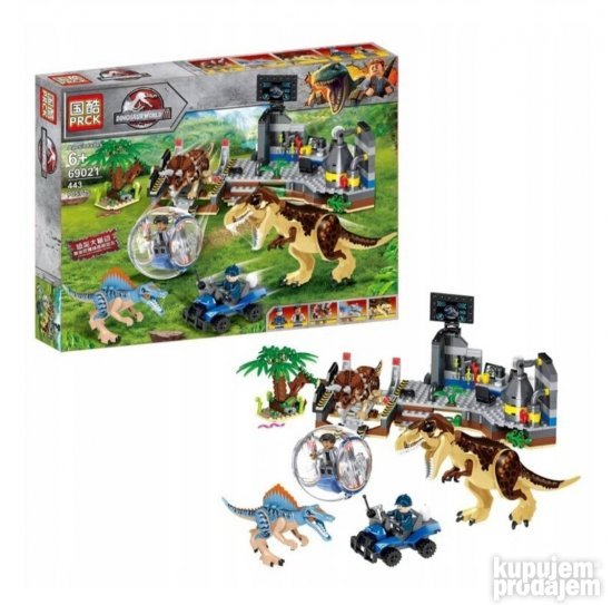 Jurassic Park dino lego kokice sa 445 delova