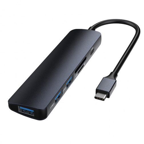 Kabl leopard type c-usb 3.0×3+pd+cardreader 5u1 hub devia 023990