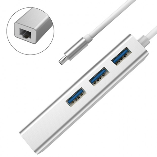 Kabl leopard type c3.1-rj45/usb 3.1 hub devia 023989