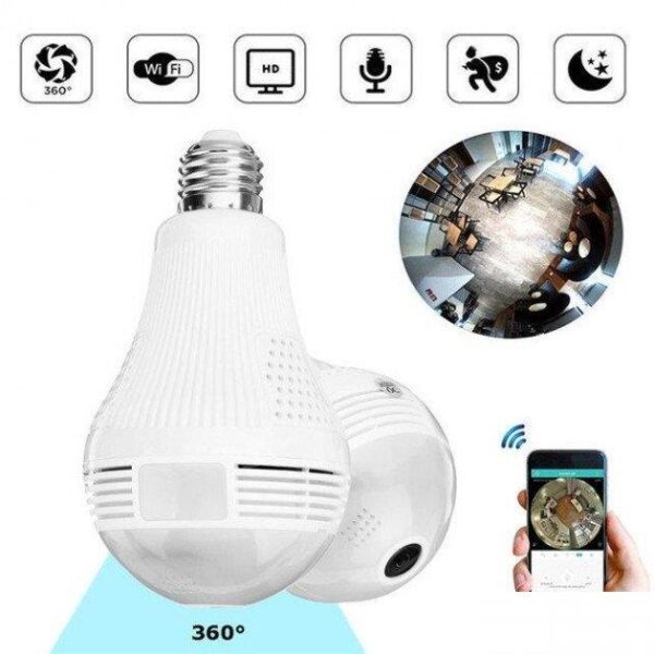 Kamera Sijalica 360 stepeni IP WiFi kamera u sijalici FullHD – Kamera Sijalica 360 stepeni IP WiFi kamera u sijalici FullHD