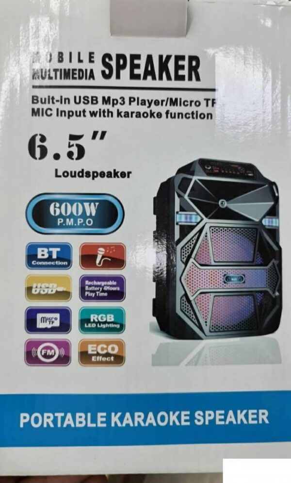 Karaoke zvucnik 600W sa mikrofonom – Karaoke zvucnik 600W sa mikrofonom