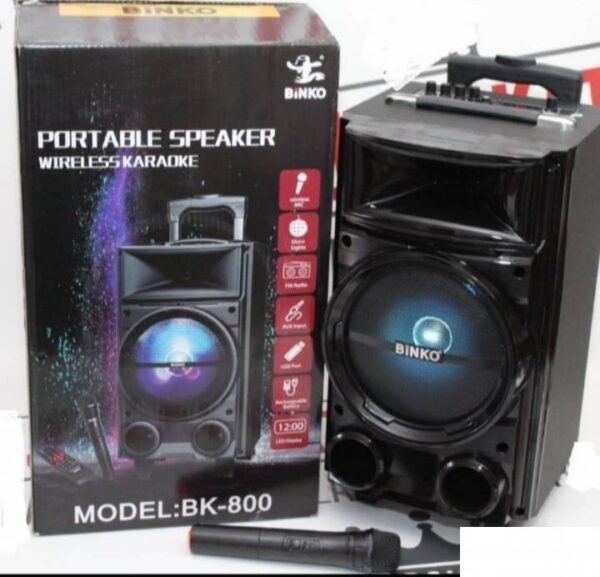 Karaoke zvučnik sa bežičnim mikrofonom blutut led – BK-800 – Karaoke zvučnik sa bežičnim mikrofonom blutut led – BK-800