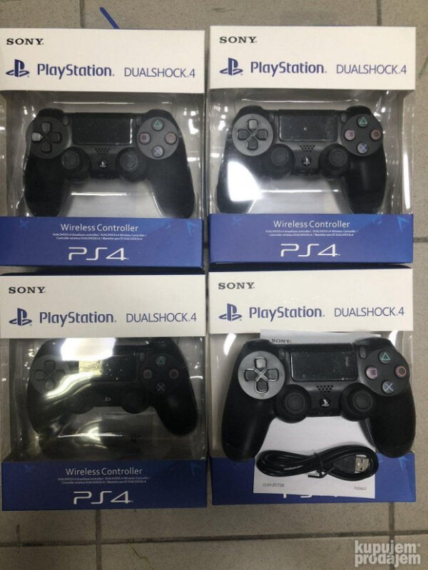 Kontroler Wireless za PS4 (Dzoistik za Sony 4) ORIGINAL Crni