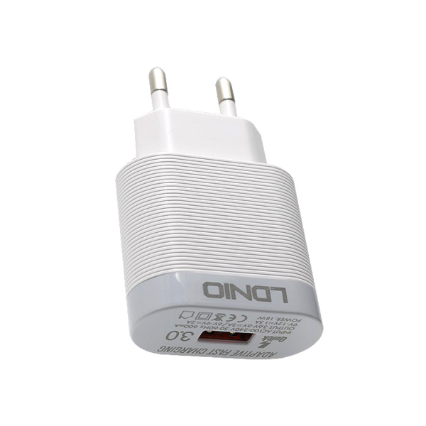 Kucni punjac LDNIO A303Q QC 3.0 5V 3A 18W micro USB beli