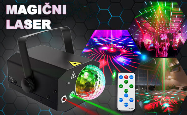 Laserski projektor 16u1 – Magični Laser Premium Q